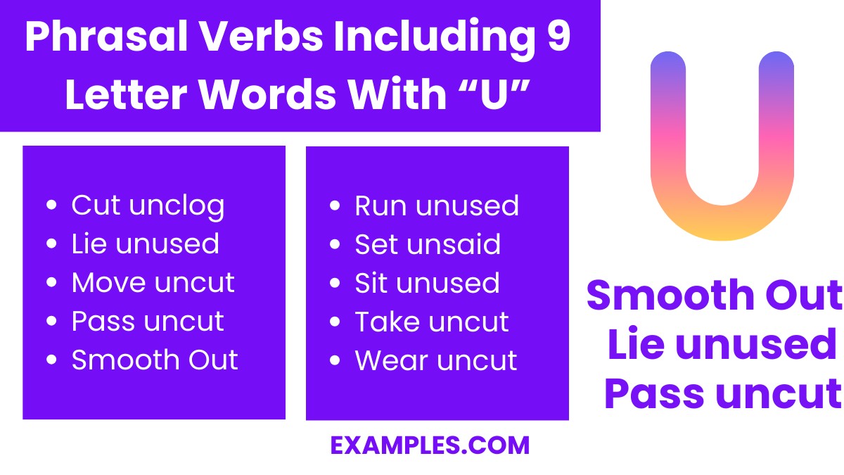 9 Letter words with U; Meaning, PDF
