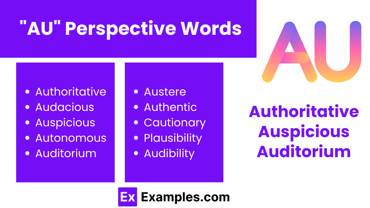 450+ AU Words, Meanings,PDF