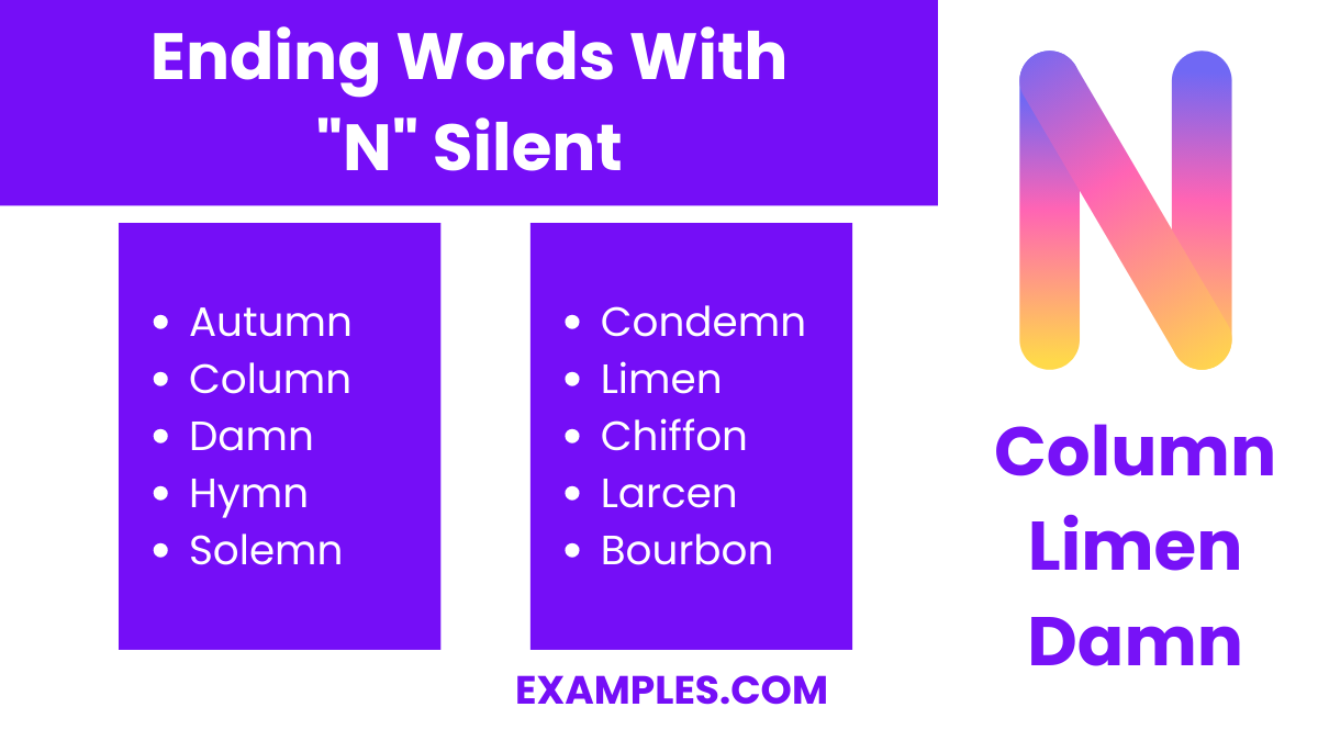 450+ N Silent Words: Meaning , PDF