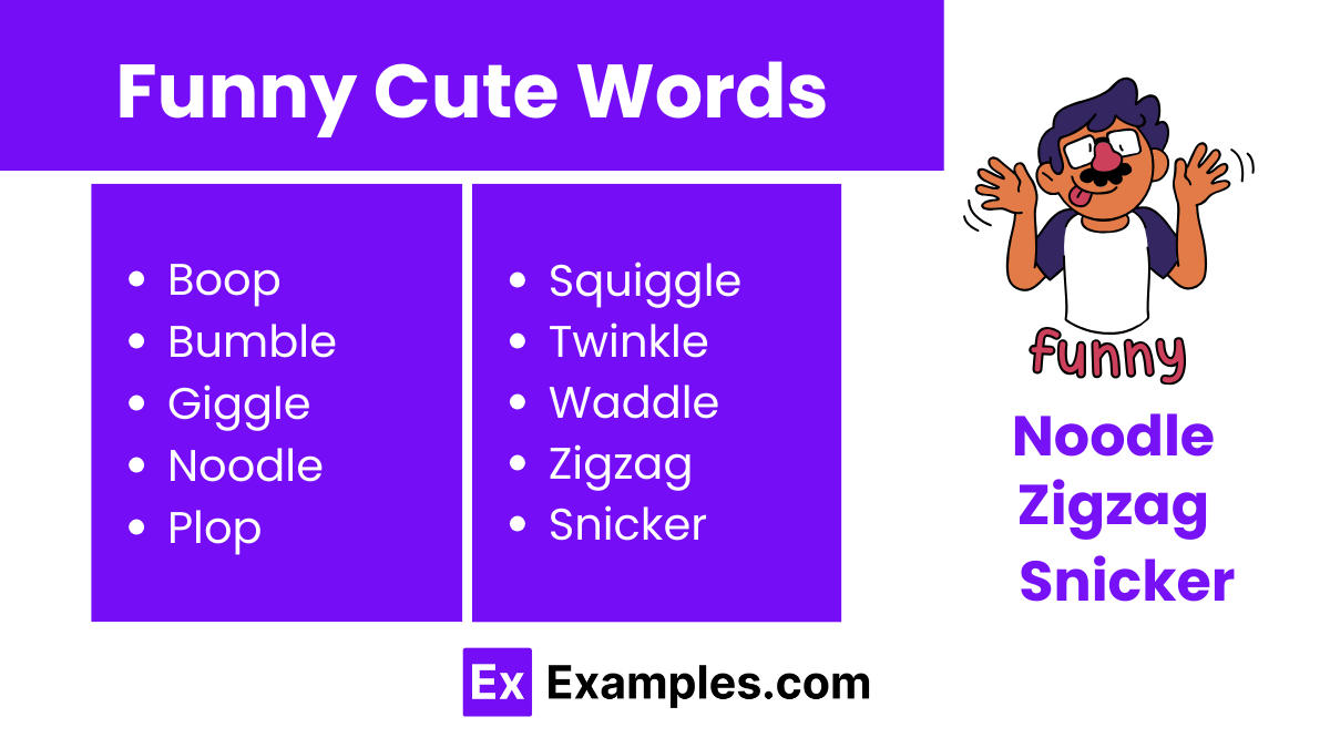 450+Cute Words, Meaning, PDF