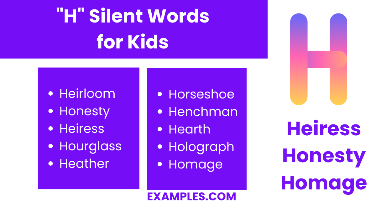 450+ H Silent Words: Meaning , PDF