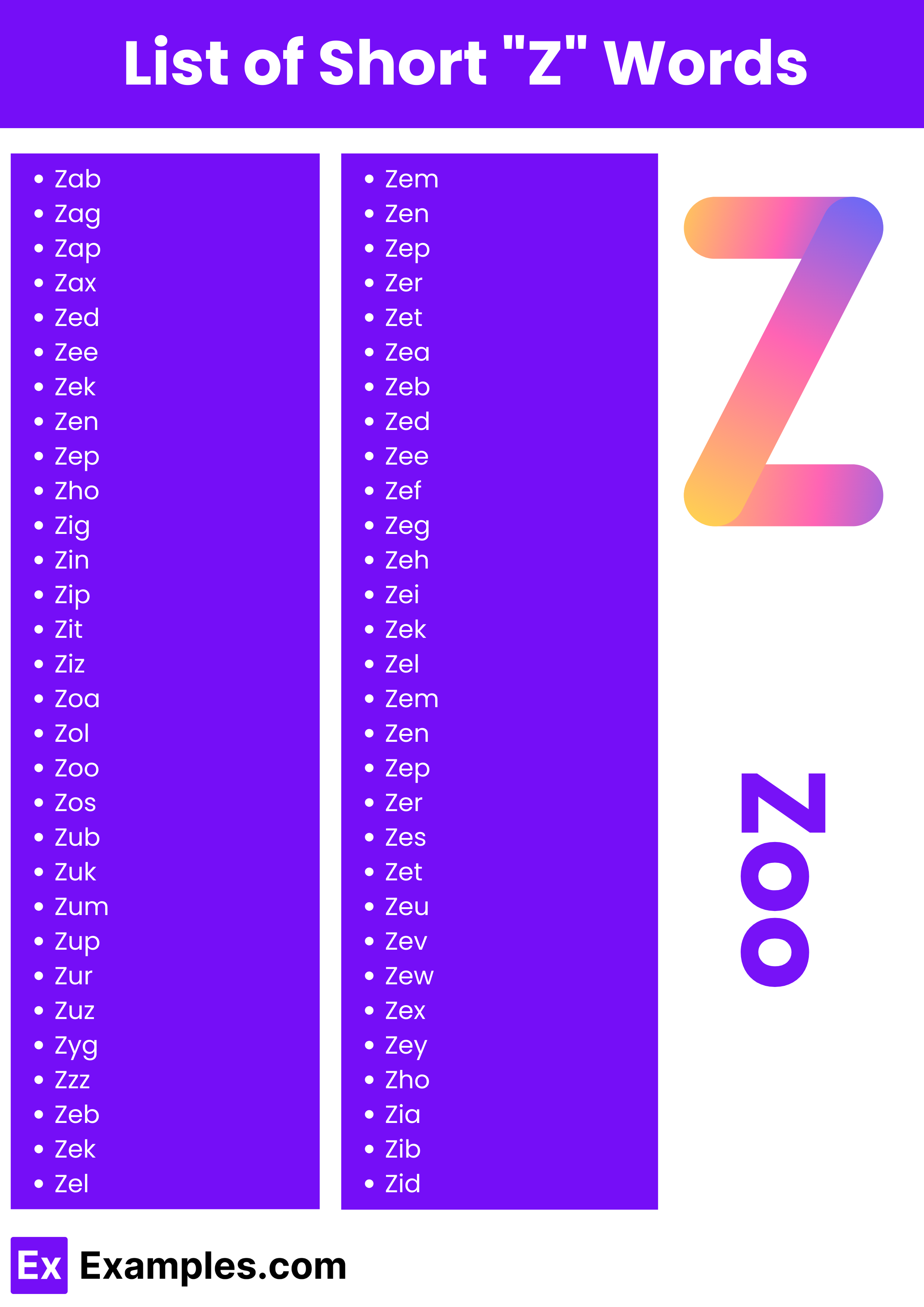 450 Z Short Long Words Meaning PDF 450 Z Short Long Words Meaning PDF