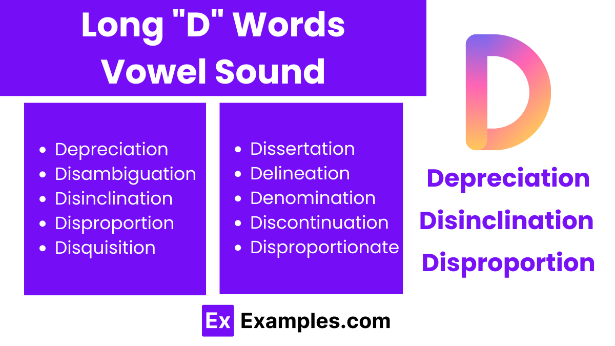 450+ D Short & Long Words, Meaning, PDF