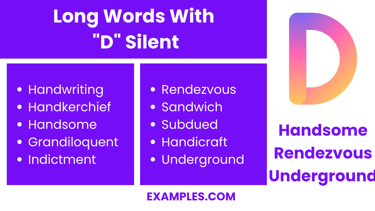 450+ D Silent Words: Meaning , PDF