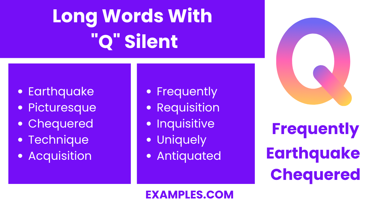450+ Q Silent Words: Meaning , PDF