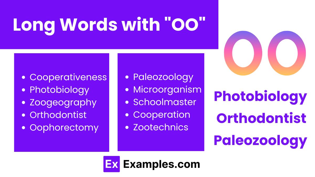 450+ OO Words, Meaning, PDF