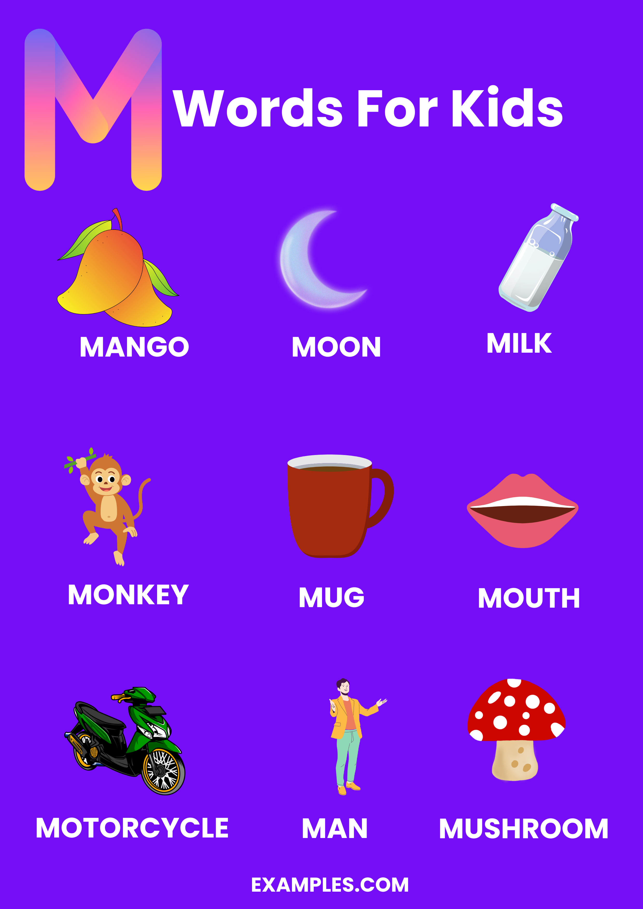 M Words - 450+ List, Meaning, PDF