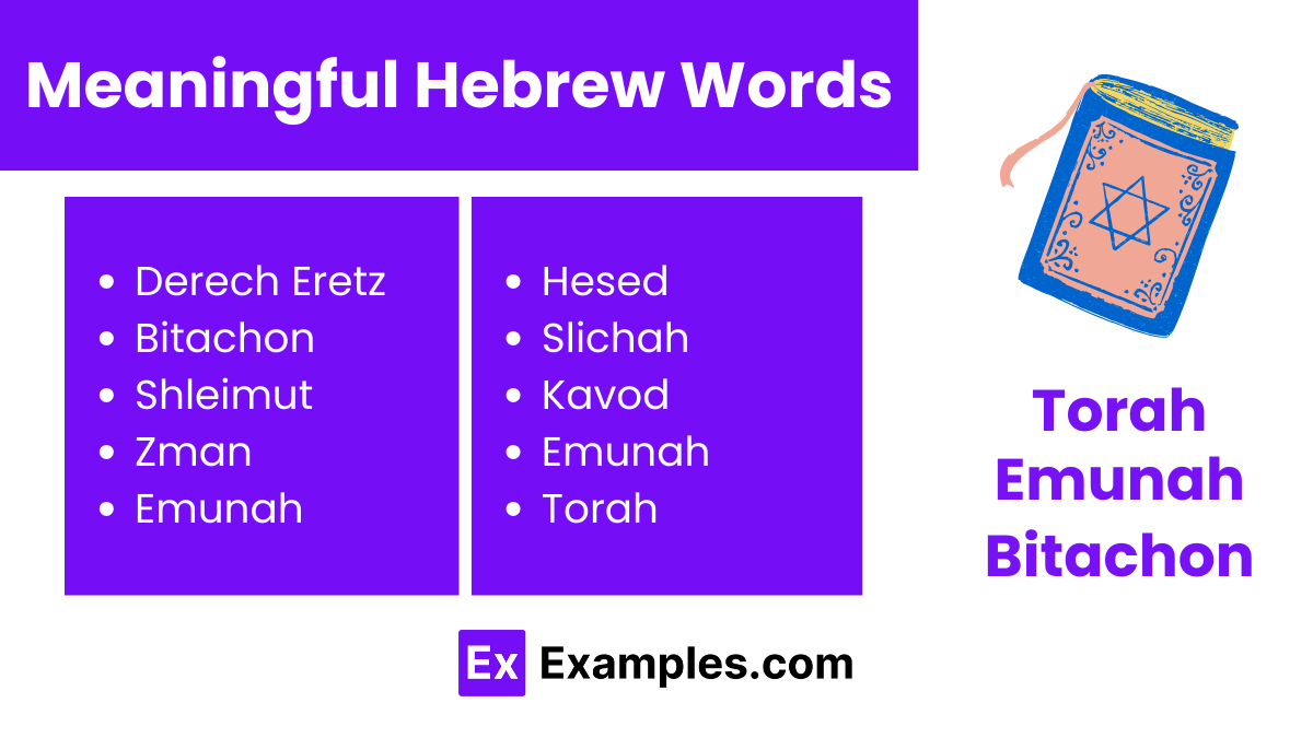 450+ Hebrew Words Meaning, PDF