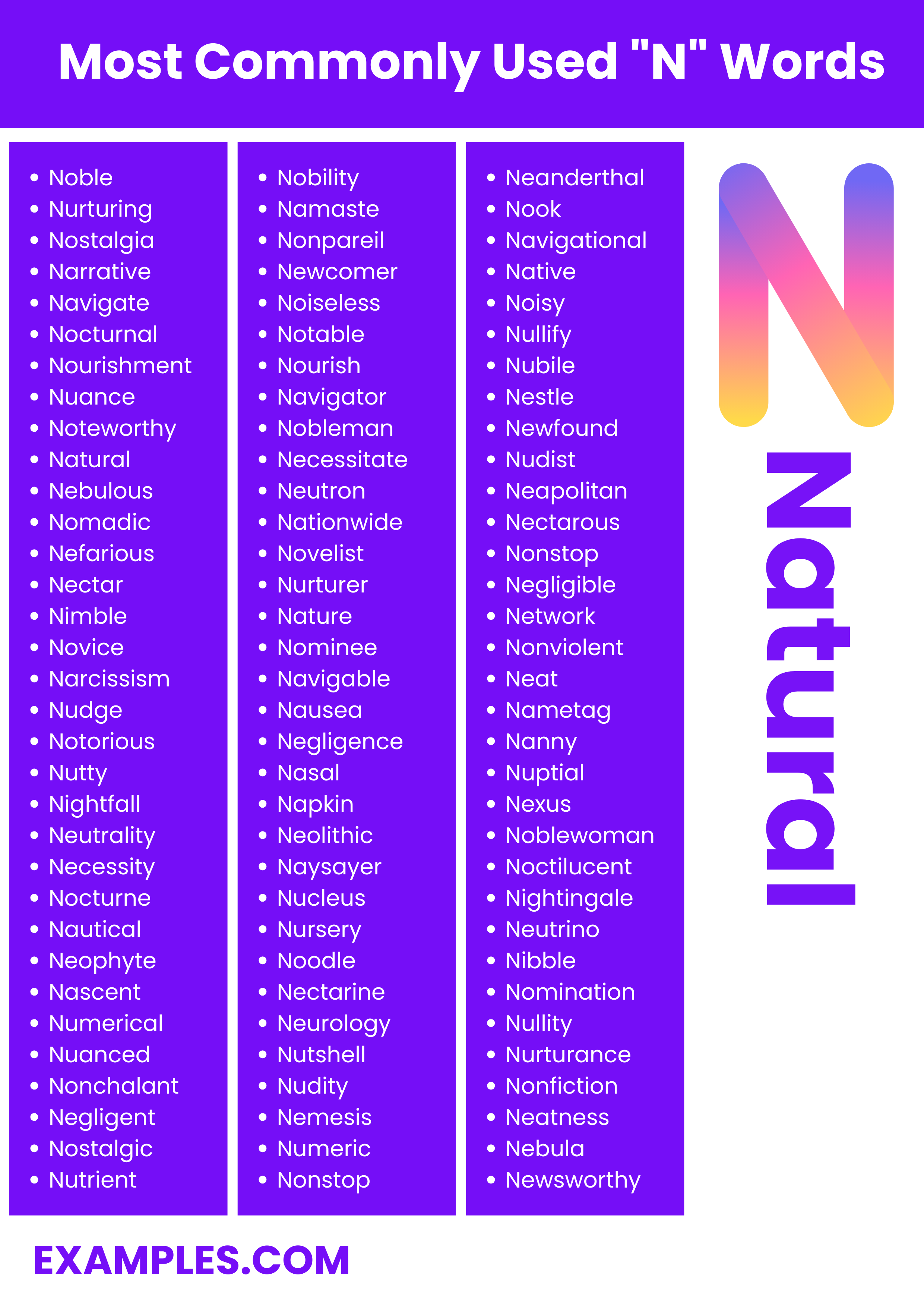 450 N Words List Meaning PDF 450 N Words List Meaning PDF