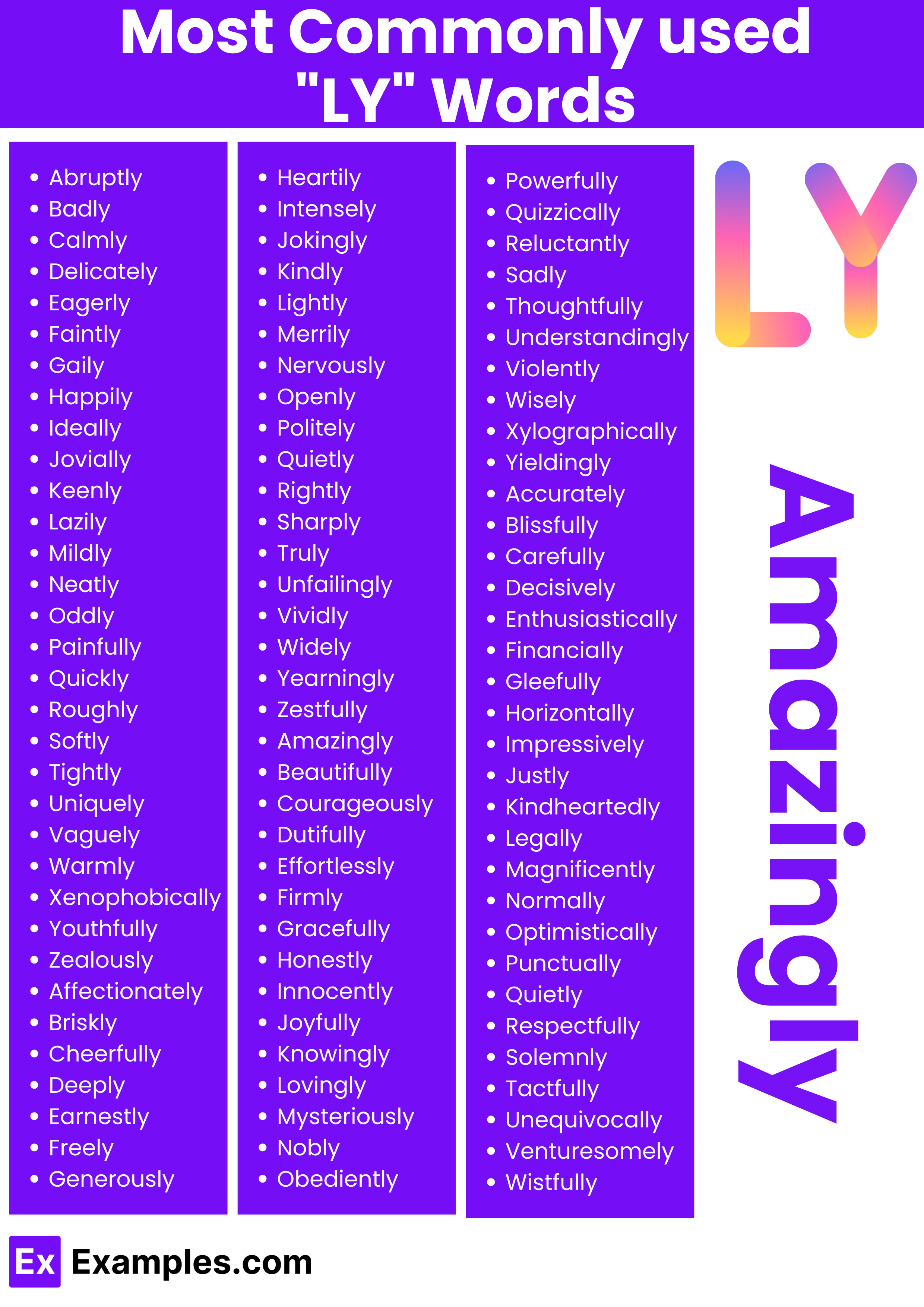 450 LY Words List Meaning PDF 450 LY Words List Meaning PDF