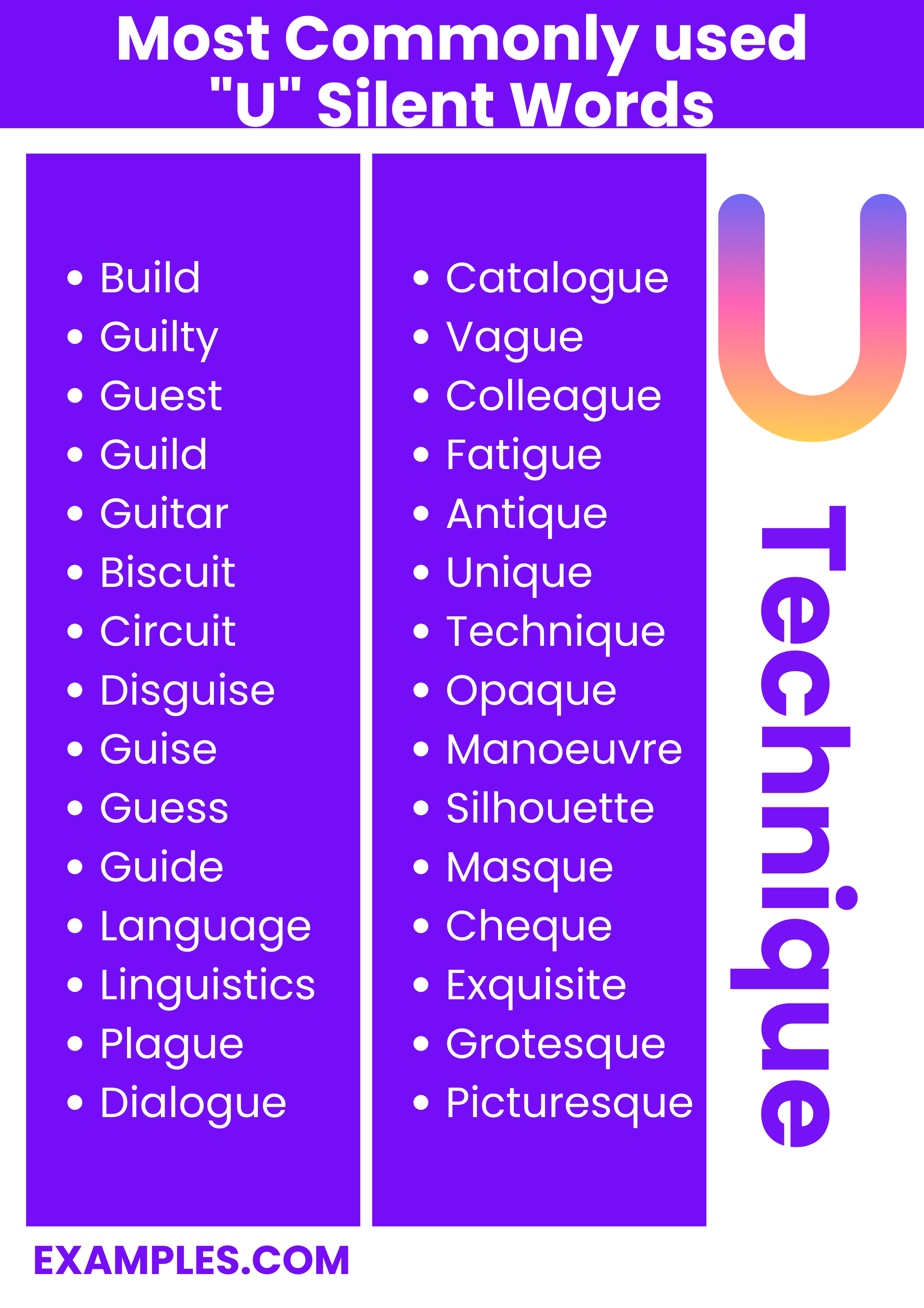 U Silent Words: Meaning , PDF