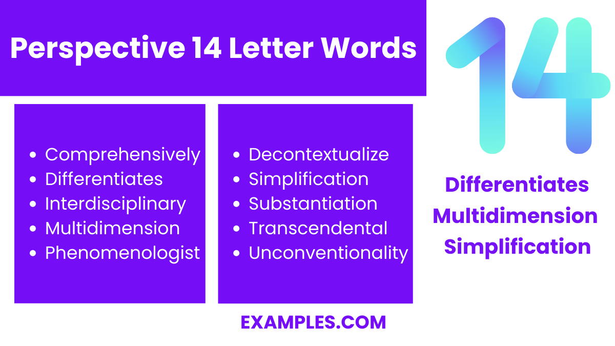 450+ 14 Letter Words, Meaning, PDF