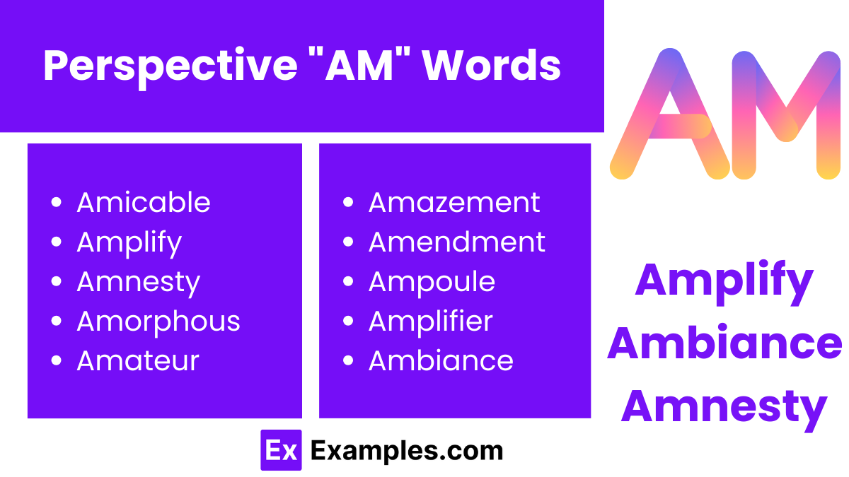 450+ AM Words: Meaning , PDF