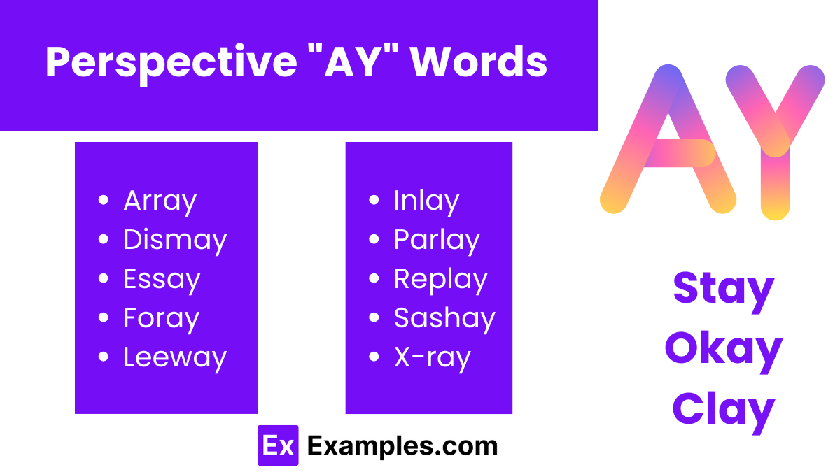 450+ AY Words: Meaning , PDF