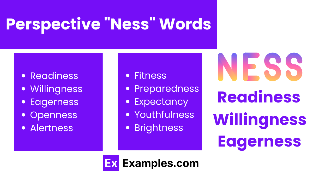 450+ Ness Words, Meaning, PDF