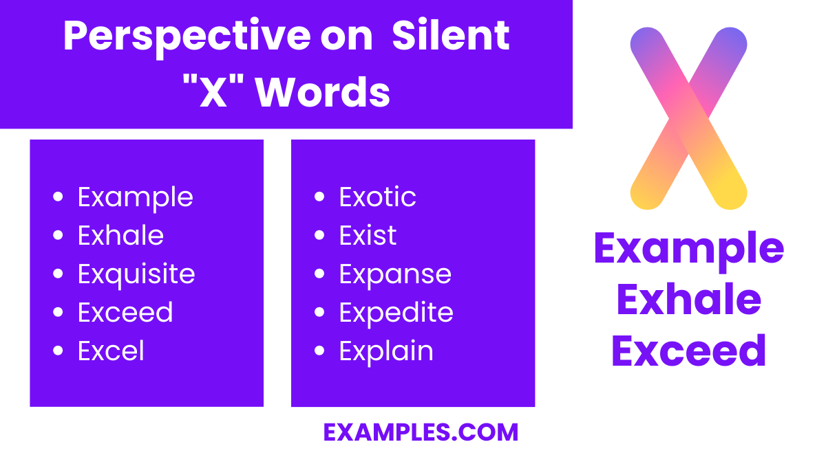 450+ X Silent Words: Meaning, PDF
