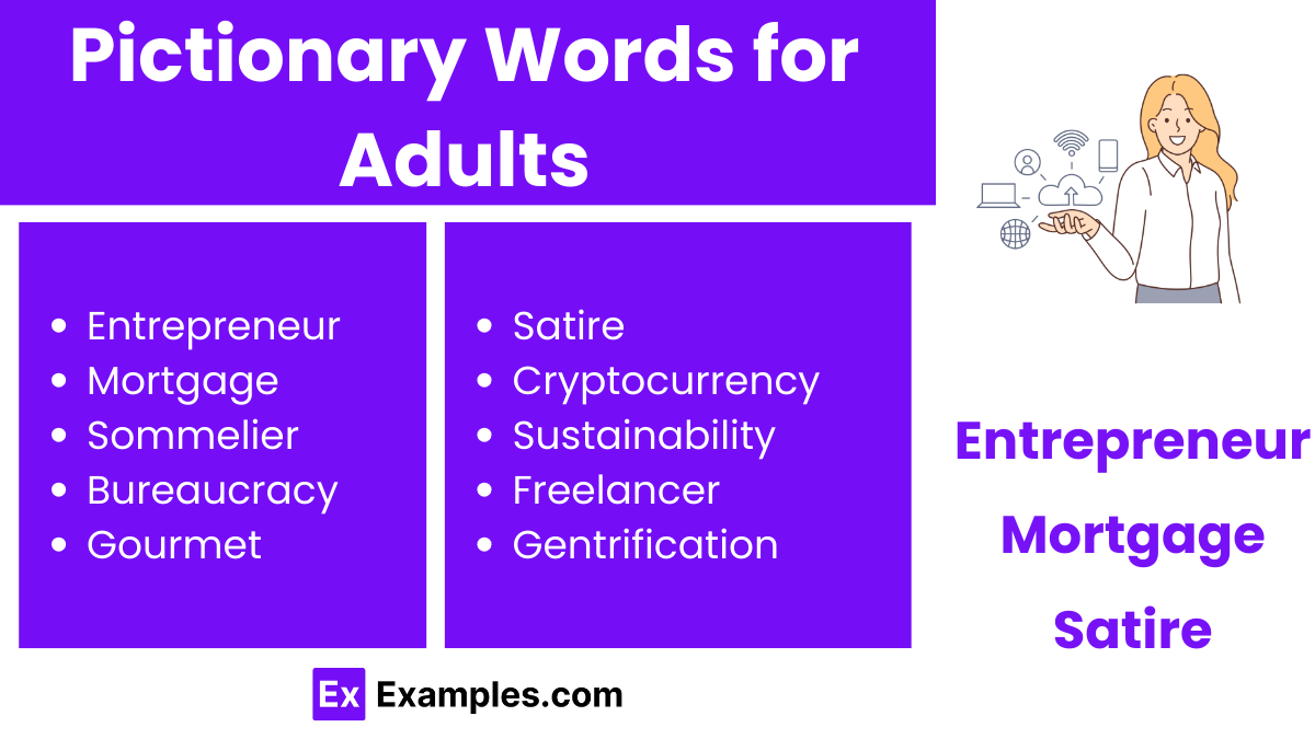 450+ Pictionary Words, Meaning, PDF