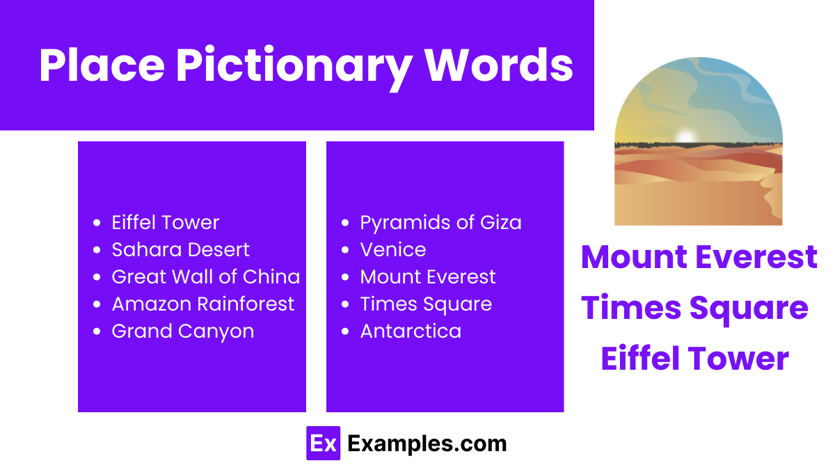 450+ Pictionary Words, Meaning, PDF
