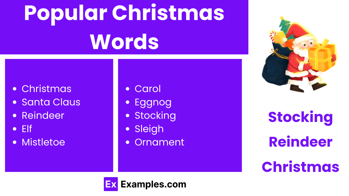 450+ Christmas Words, Meaning, PDF