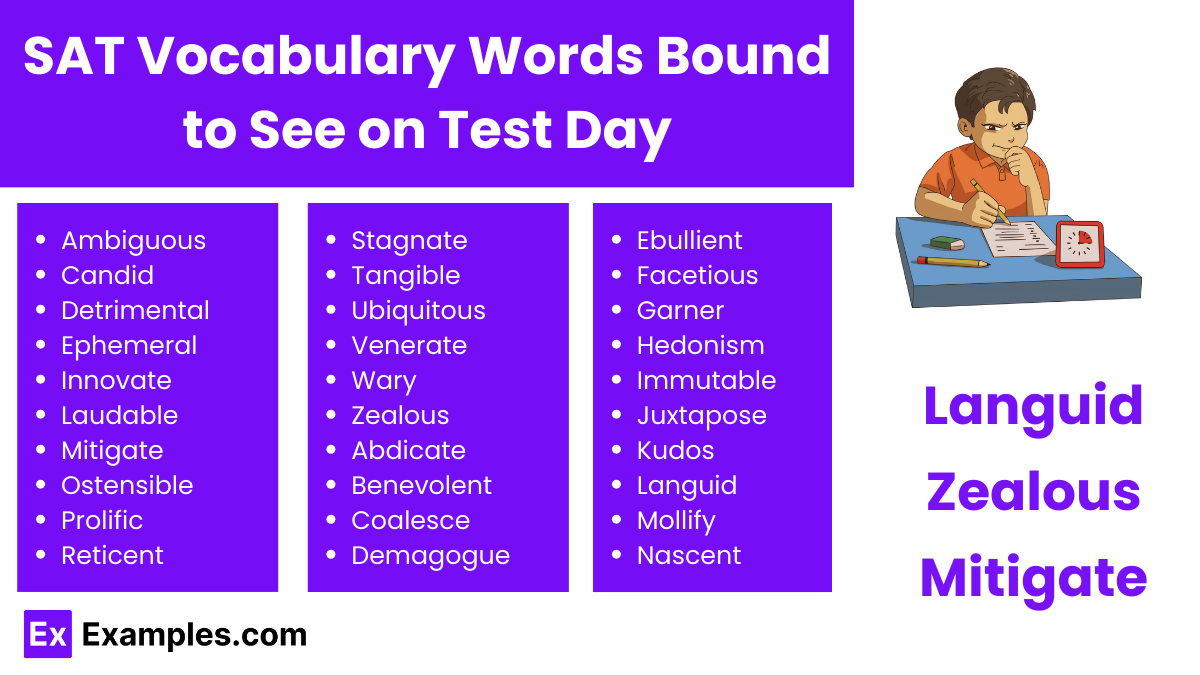 450+ Sat Words, Meaning, PDF