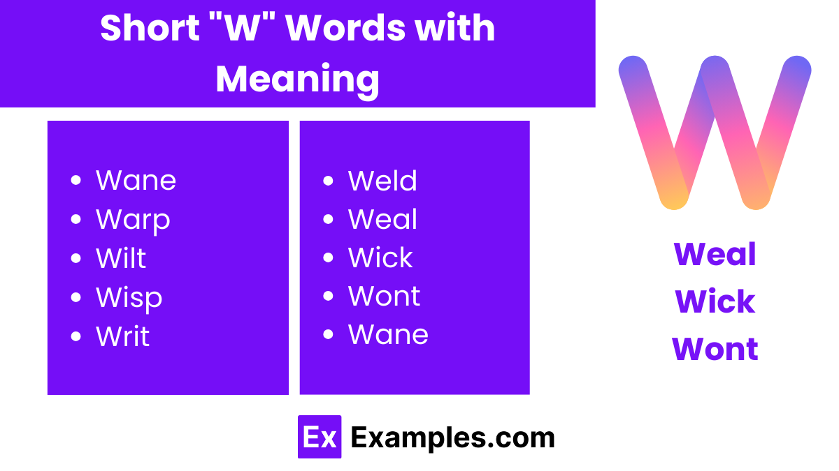 450+W Short & Long Words, Meaning, PDF