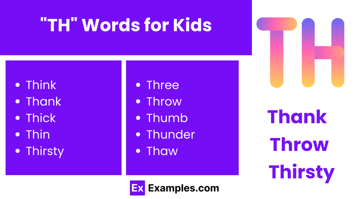 450+ TH Words: Meaning , PDF