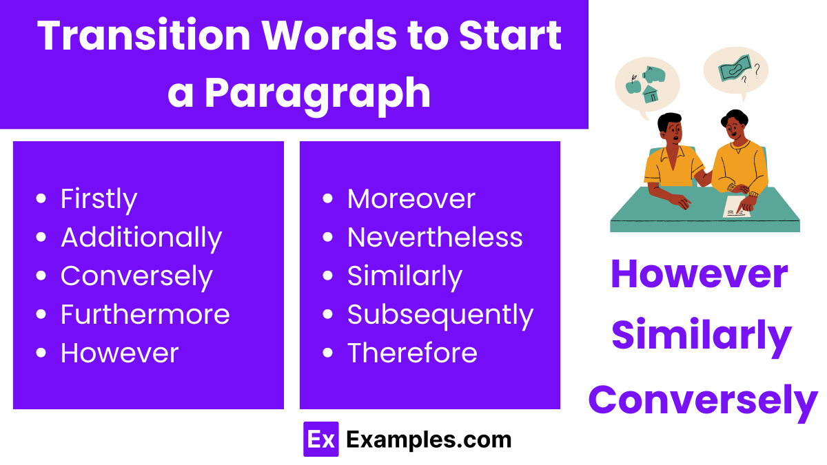 450 Transition Words List Meaning PDF
