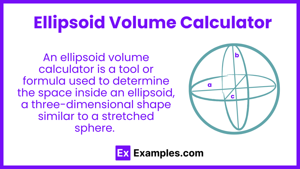 Ellipsoid Volume