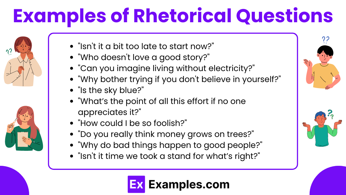 40 Rhetorical Question Examples 40 Rhetorical Question Examples