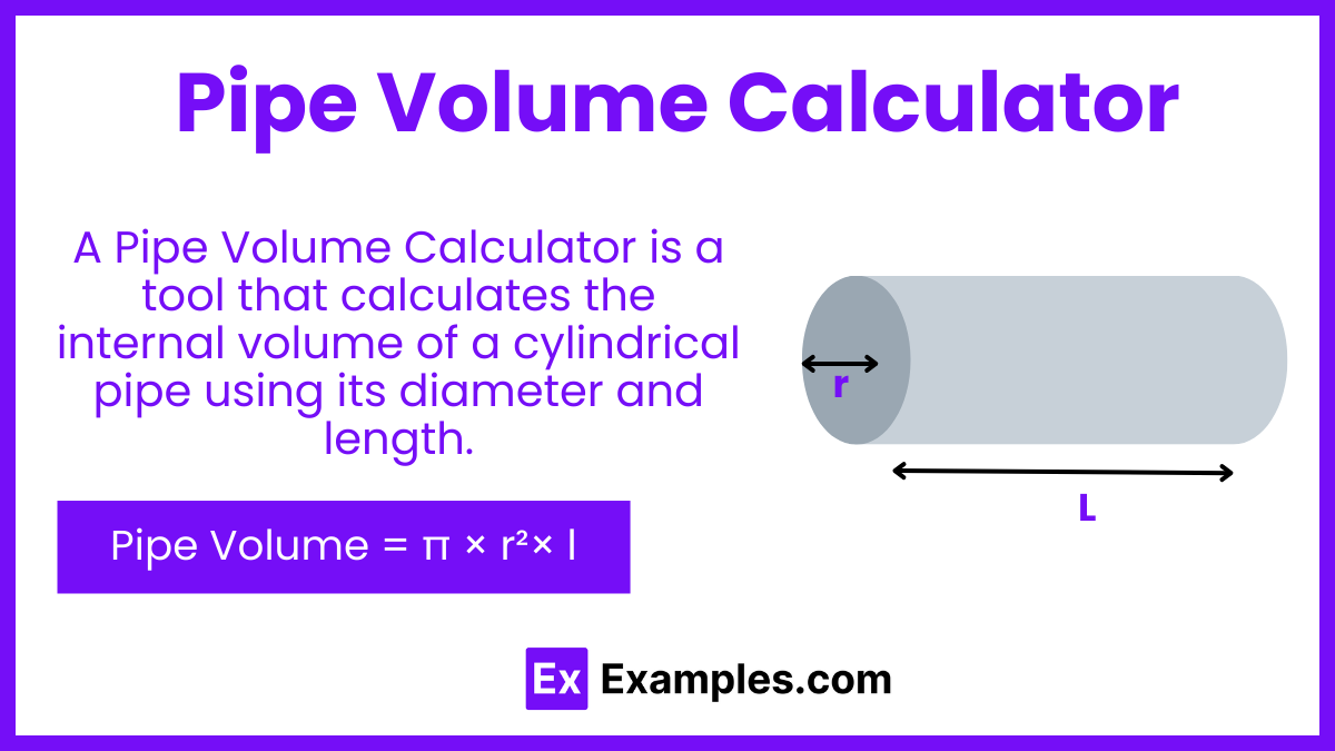 Pipe Volume Calculator Pipe Volume Calculator