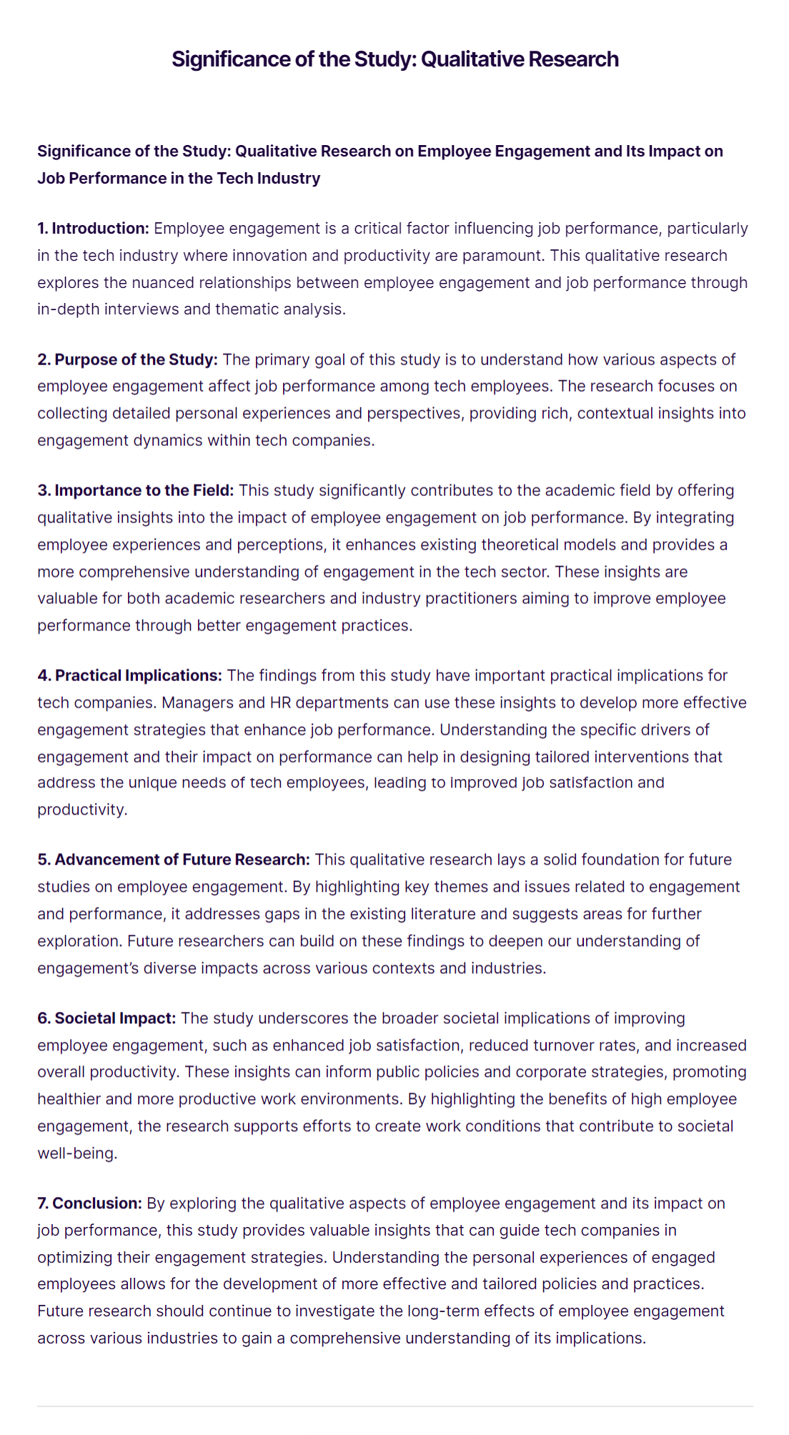 10 Significance Of The Study Examples To Download 10 Significance Of The Study Examples To Download
