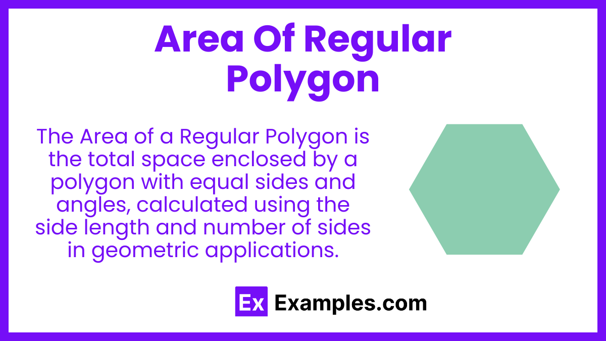 Area Of Regular Polygon