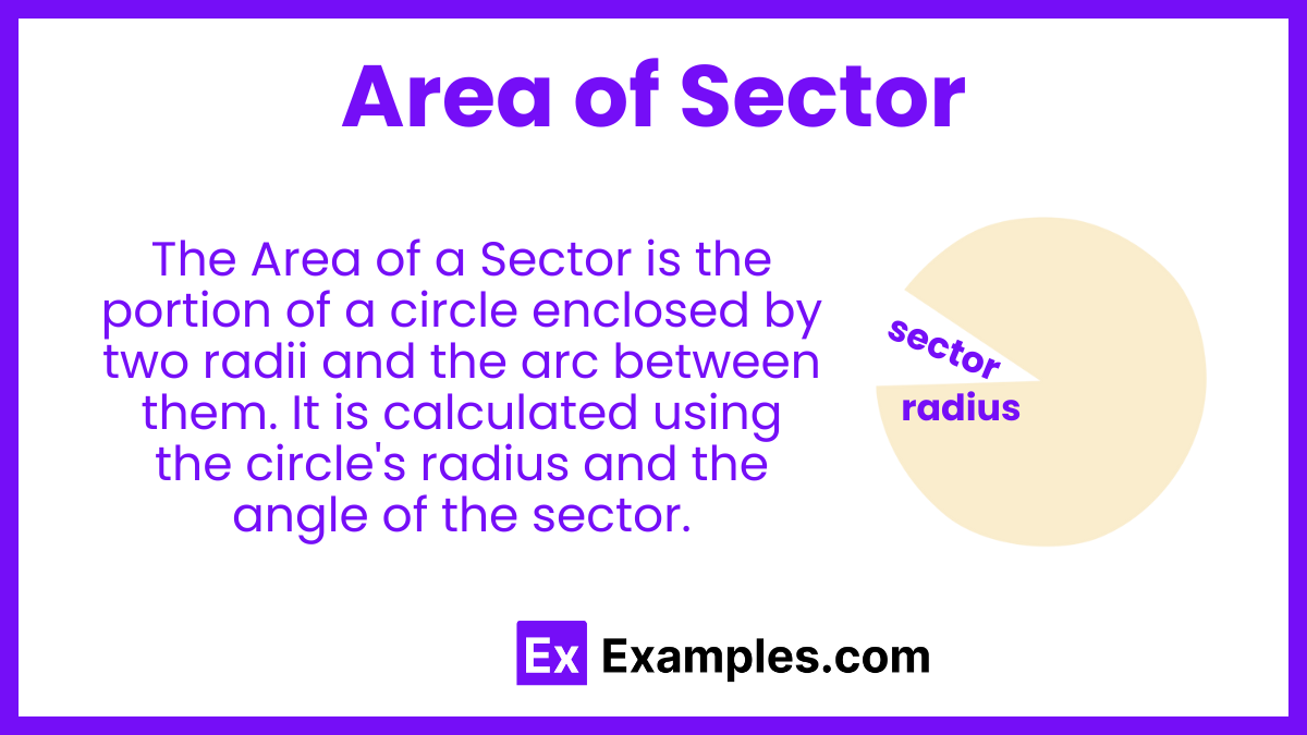 Area of Sector