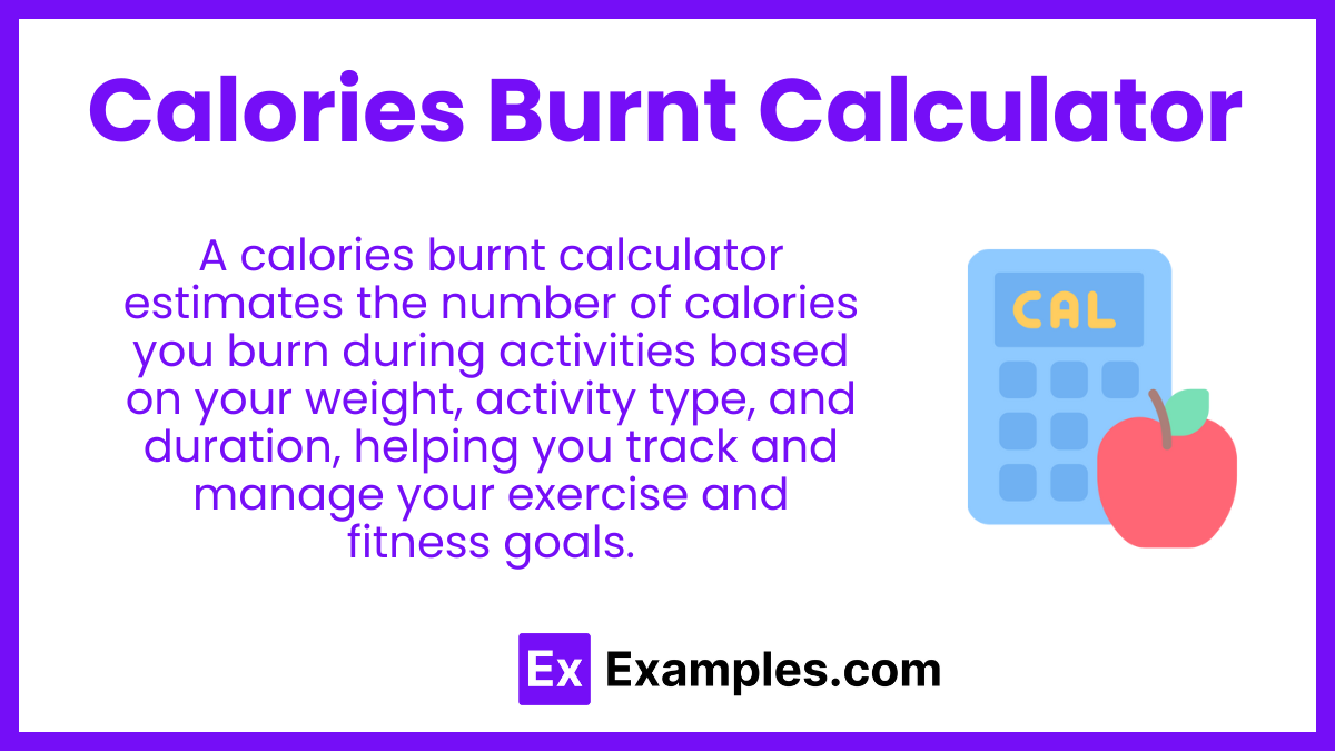 Calories Burnt Calculator