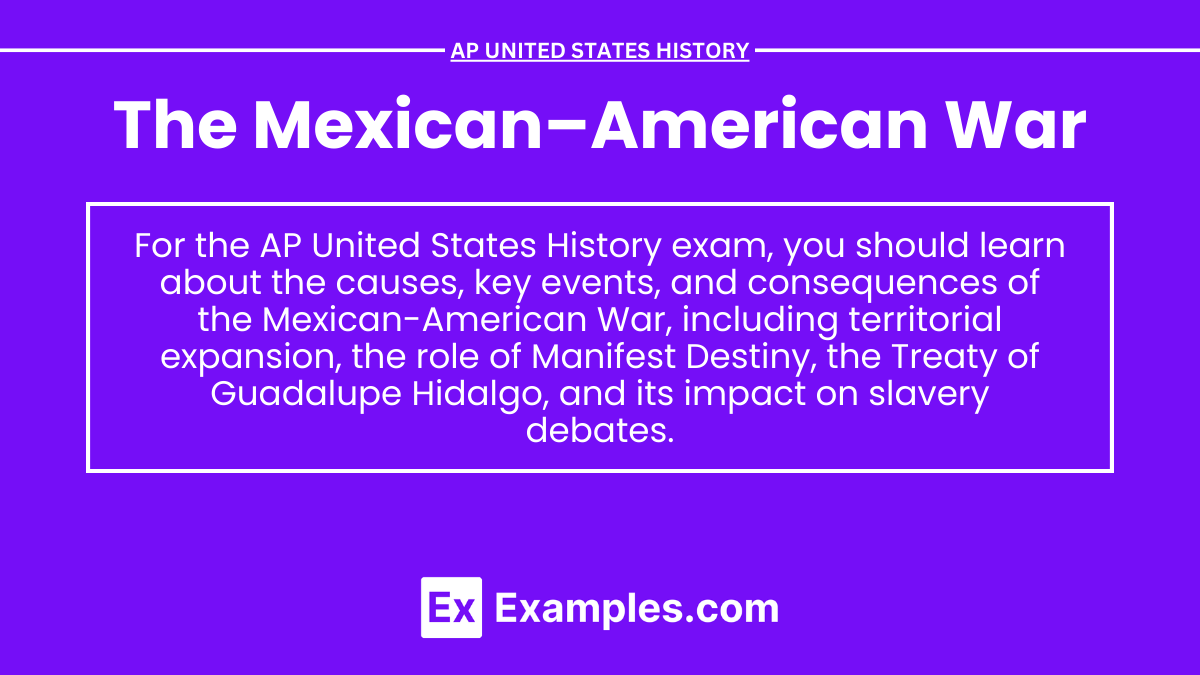 Unit 5.2 - The Mexican–American War (Notes & Practice Questions) - AP ...